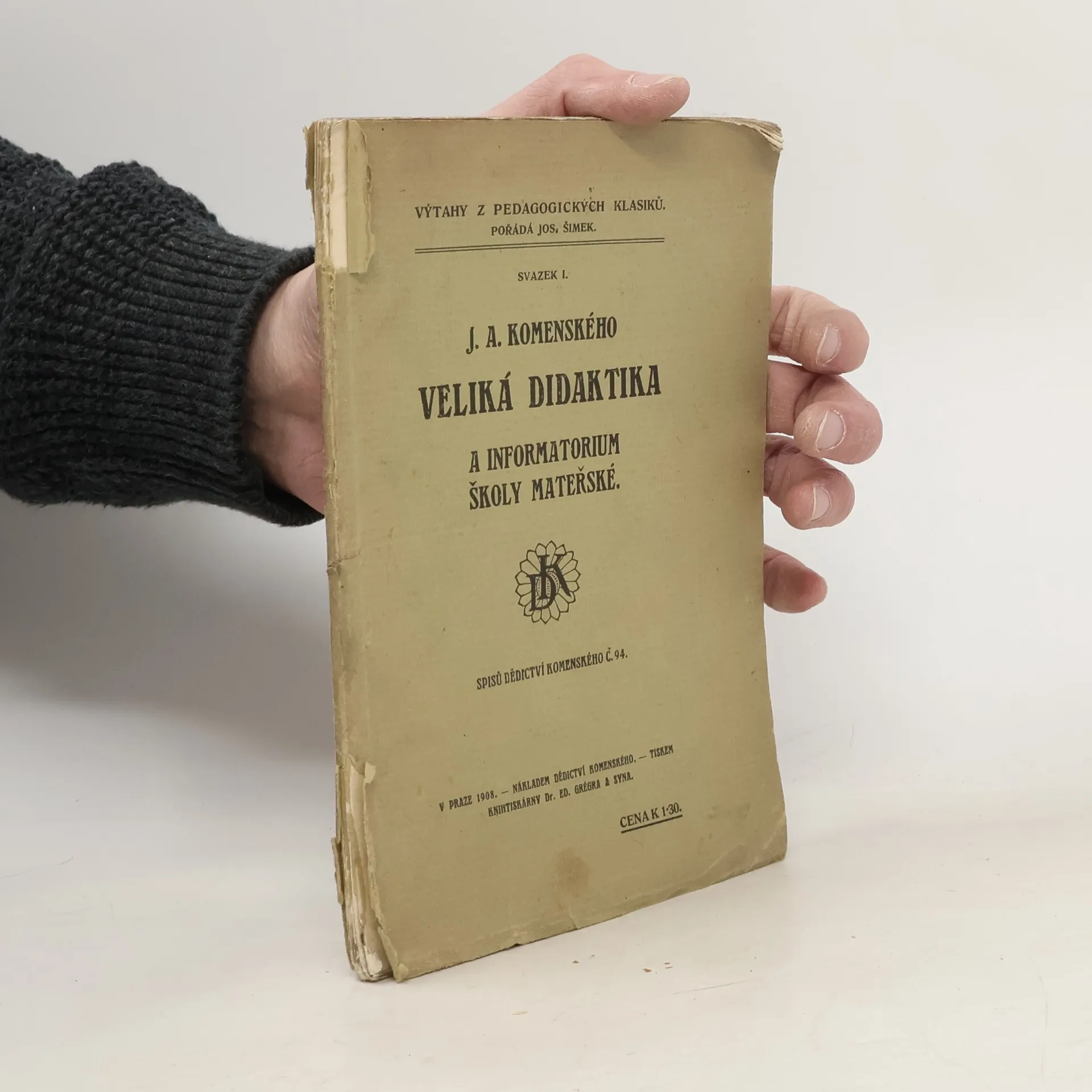 Velká Didaktika a informatorium školy mateřské - Jan Amos Komenský - knihobot.cz