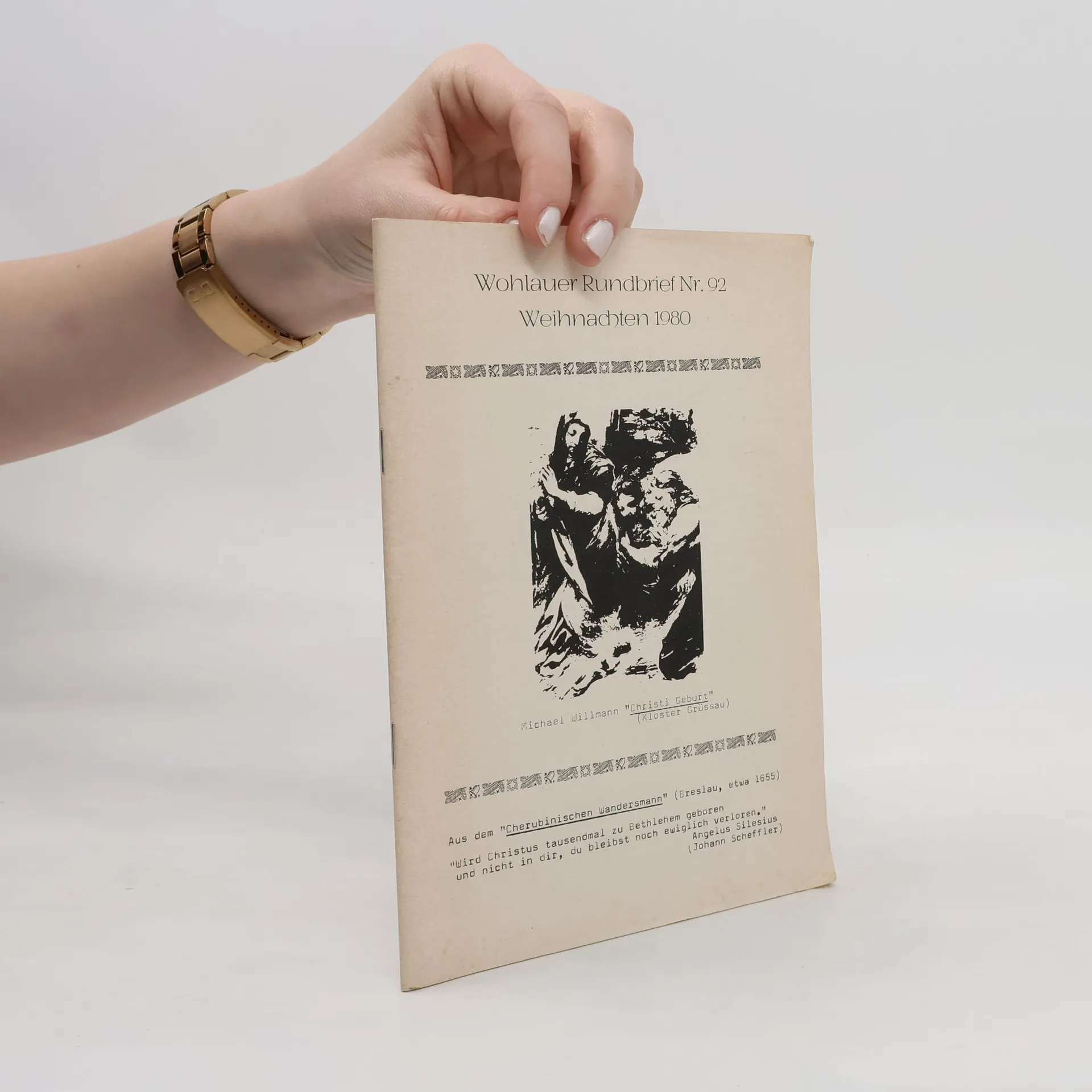 Wohlauer Rundbrief 92. Weihnachten 1980 - Kolektiv autorů - knihobot.cz